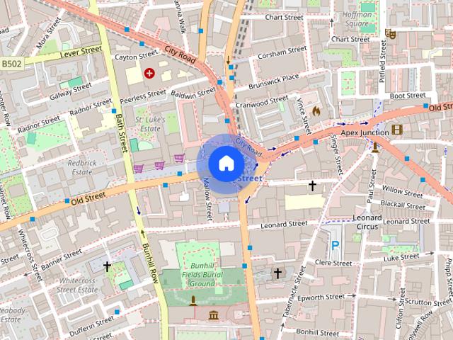 2 bedroom flat in Garden Walk, London, EC2A 2 bed #2082007