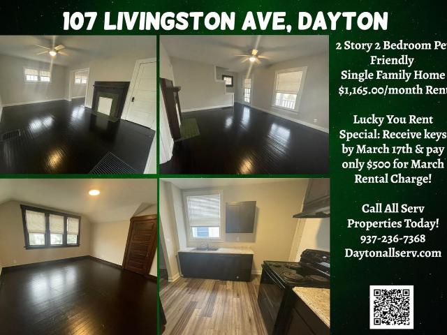 2 Bedroom Home for Rent at 107 Livingston Ave, Dayton, OH 45403 Burkhardt