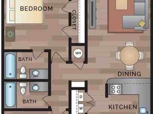 2 Bedroom Home for Rent at 2501 Thomason Cir #304, Arlington, TX 76006
