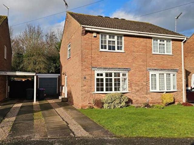 2 Bedroom Semi Detached House To Rent In Milburn Grove, Bingham, Nottingham, NG13