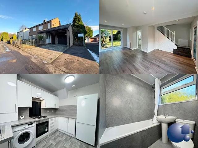 2 Bedroom Semi Detached House To Rent In Bladnoch Drive, Blairdardie, Glasgow, G15