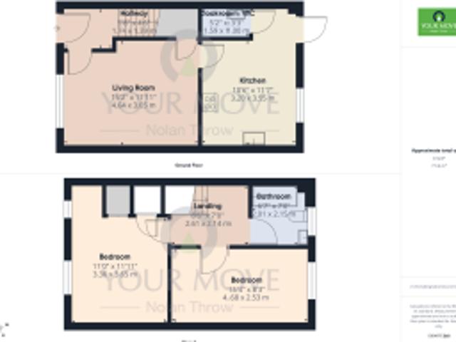 2 bedroom semi detached house for sale in Einstein Crescent, Duston, Northampton, Northamptonshire, NN5