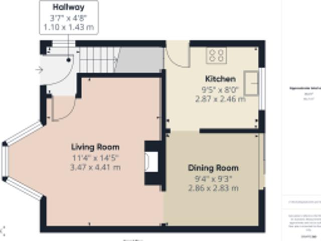 2 bedroom semi detached house for sale in Swanwick Gardens, Chaddesden, DE21