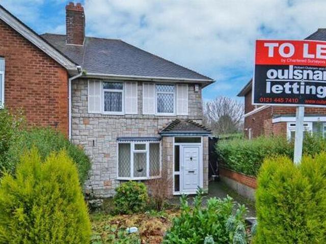 2 Bedroom Semi detached House For Rent In Birmingham, West Midlands