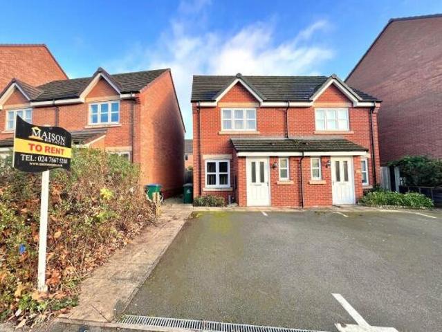 2 bedroom semi detached house for rent in Humber Road, NEW STOKE VILLAGE, Coventry, CV3