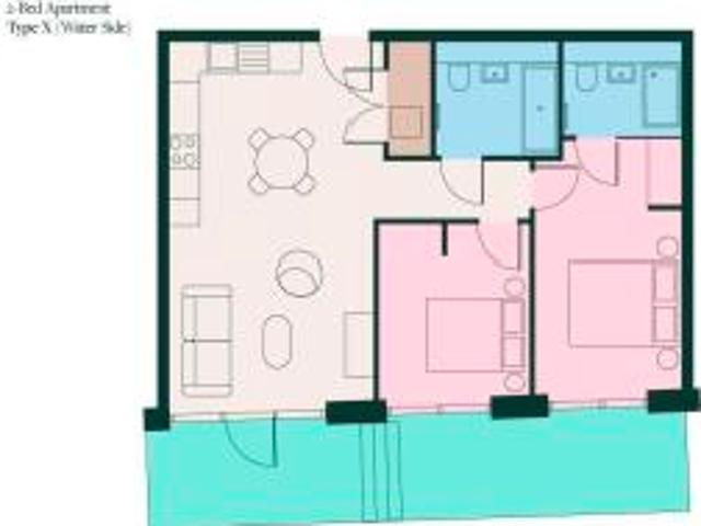 2 bedroom penthouse for rent in Castle Wharf, Nottingham, Nottinghamshire, NG1