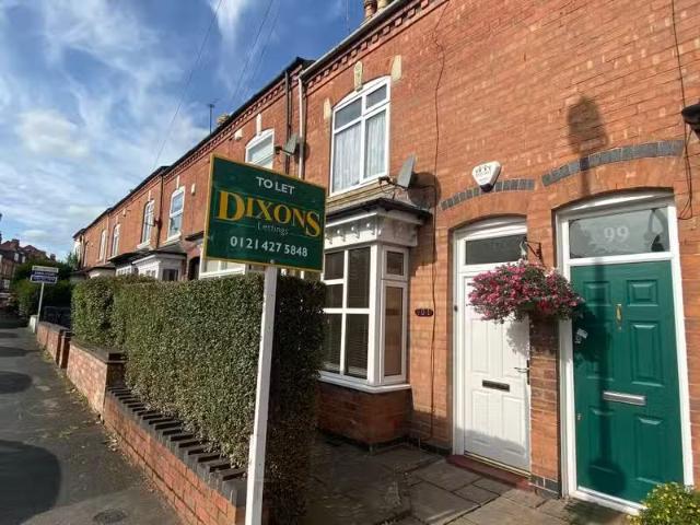 2 bedroom terraced house for rent in Clarence Road, Harborne.