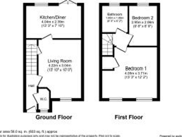 2 bedroom terraced house for rent in Crucible Close, North Hykeham, Lincoln, LN6