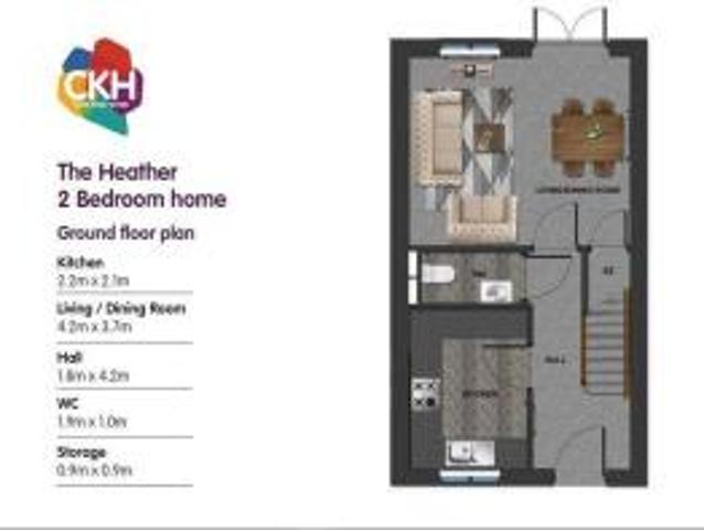 2 bedroom terraced house for sale in Somerset Drive, Great Haddon, Peterborough, PE7 7AJ, PE7