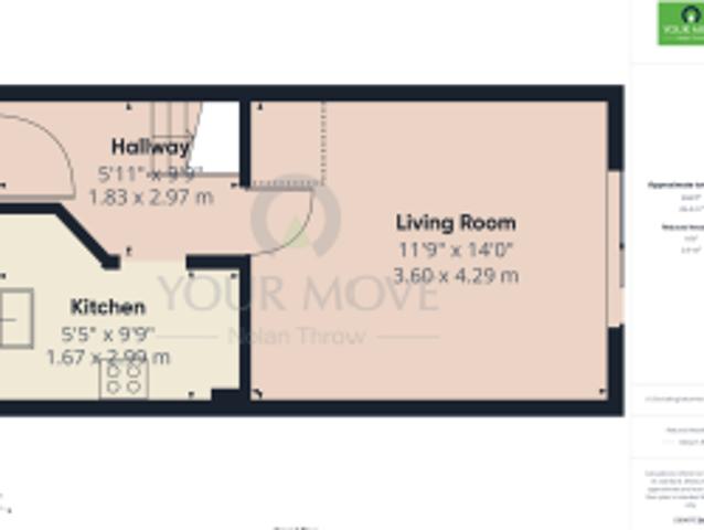 2 bedroom terraced house for sale in Touraine Close, Duston, Northampton, Northamptonshire, NN5