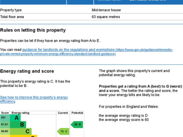 2 bedroom terraced house to rent