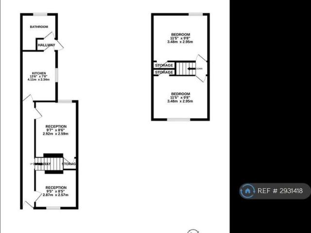 2 bedroom terraced house to rent