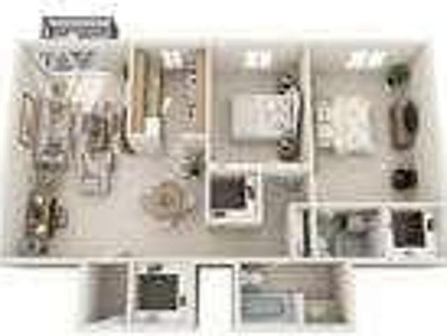 2 bedrooms Apartment The featured living spaces
