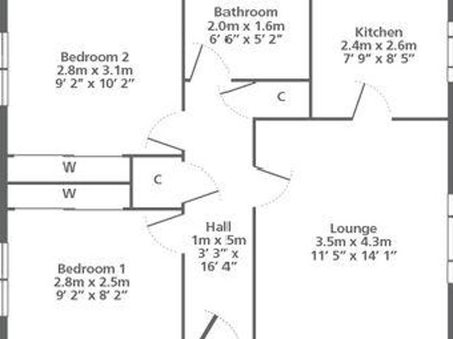 2 Bedrooms Flat for rent in Bulldale Street, Yoker, Glasgow, Ona G14