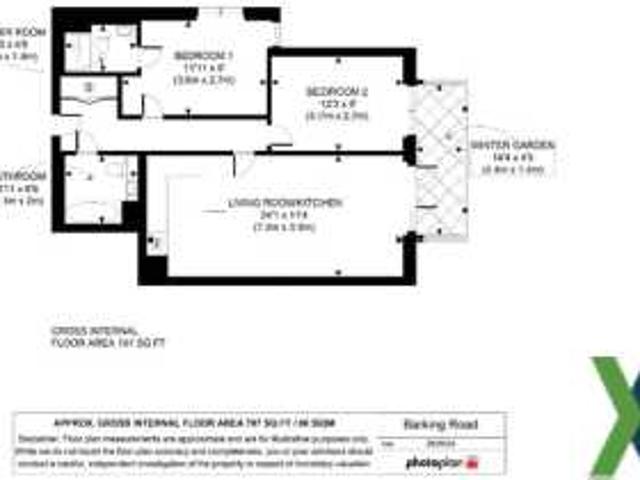 2 beds 2 baths Flat