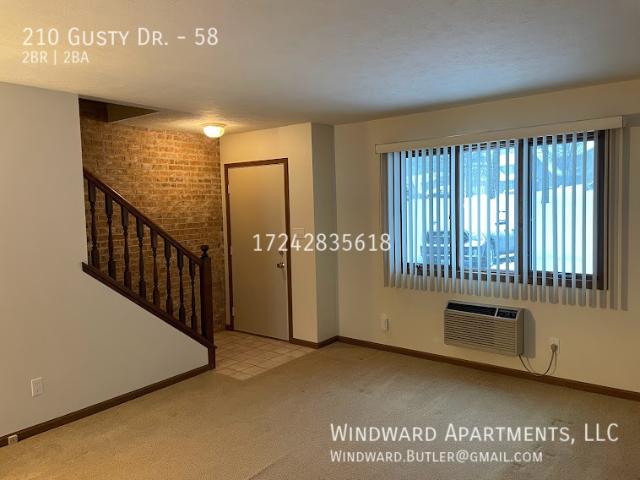 2 BR, 1.5 BA Apartment 210 Gusty Dr., Butler, PA 16001