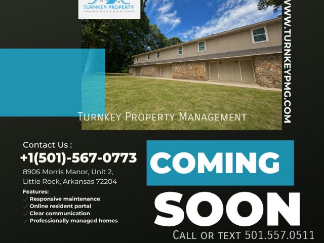 2 BR, 1.5 BA Apartment 8906 Morris Manor Dr, Little Rock, AR 72204