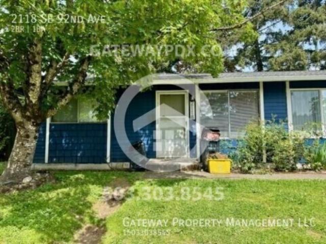 2 Br, 1 bath, Townhouse/Brownstone/RowHouse 2118 SE 92nd Ave