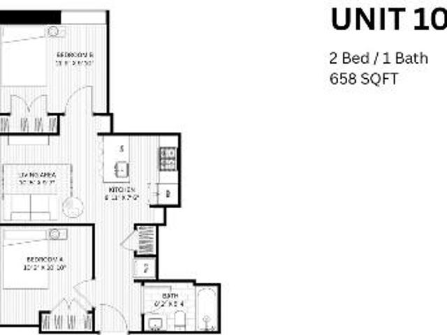 2 Br, 1 bath, Apartment 101 Richmond Street