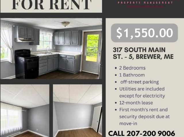 2 Br, 1 bath, Apartment 317 South Main Street
