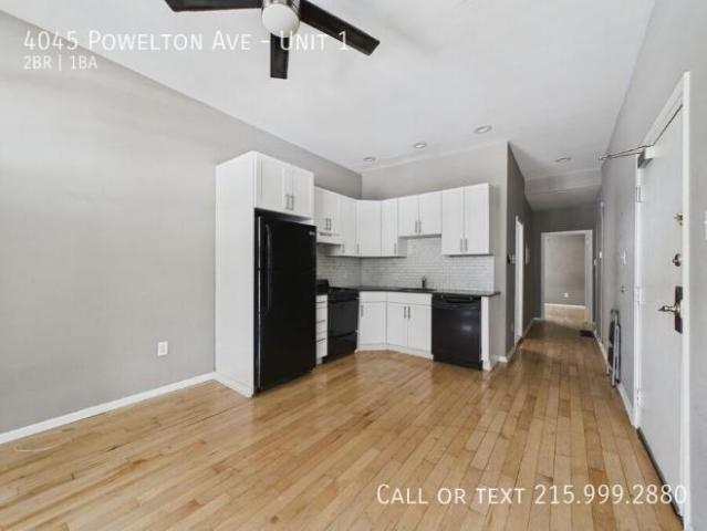 2 Br, 1 bath, Condo 4045 Powelton Ave
