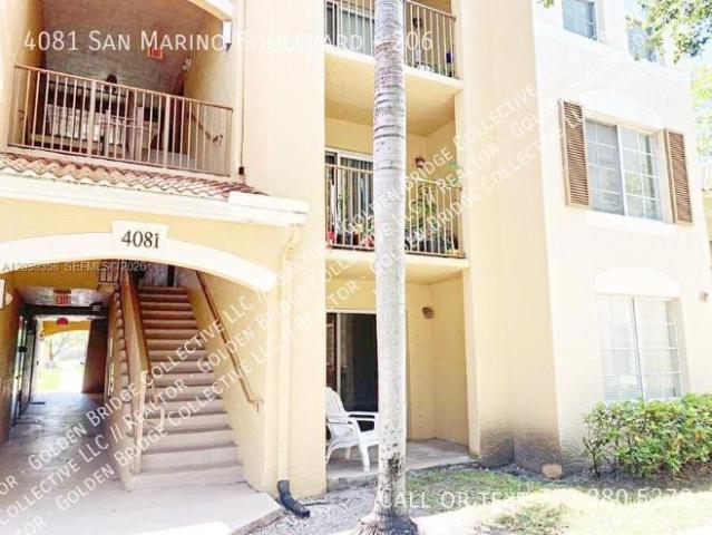 2 Br, 1 bath, Condo 4081 San Marino Boulevard