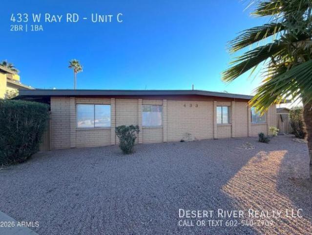2 Br, 1 bath, Condo 433 W Ray Rd