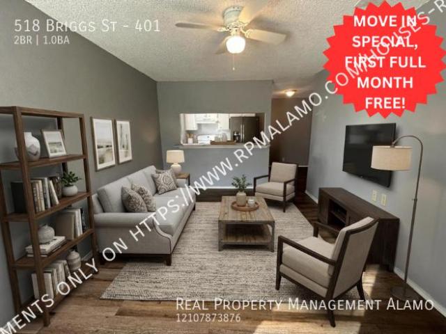 2 Br, 1 bath, Condo 518 Briggs St