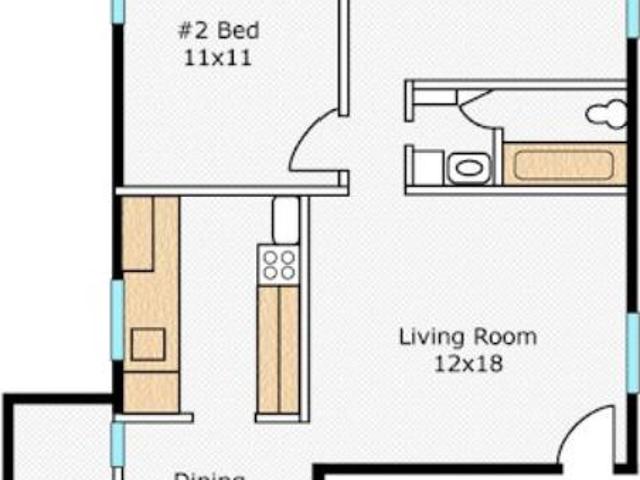 2 Br, 1 bath, Condo 531 Bedford Road
