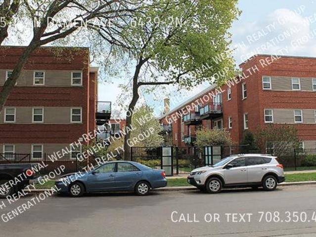 2 Br, 1 bath, Condo 6435 N Damen Ave