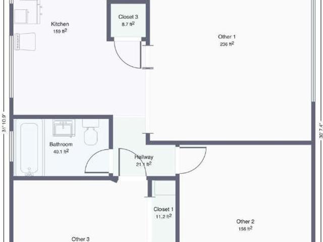 2 Br, 1 bath, Condo 2052 135th Place