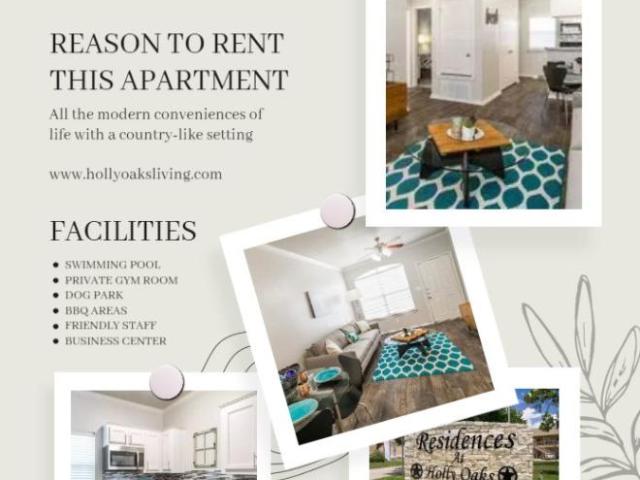 2 Br, 1 bath, Condo 2129 Holly Oaks Lane