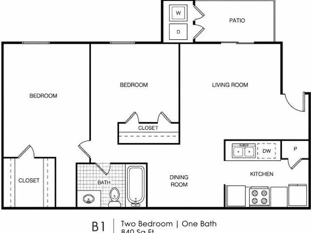 2 Br, 1 bath, Condo 2702 W Bay Area Blvd
