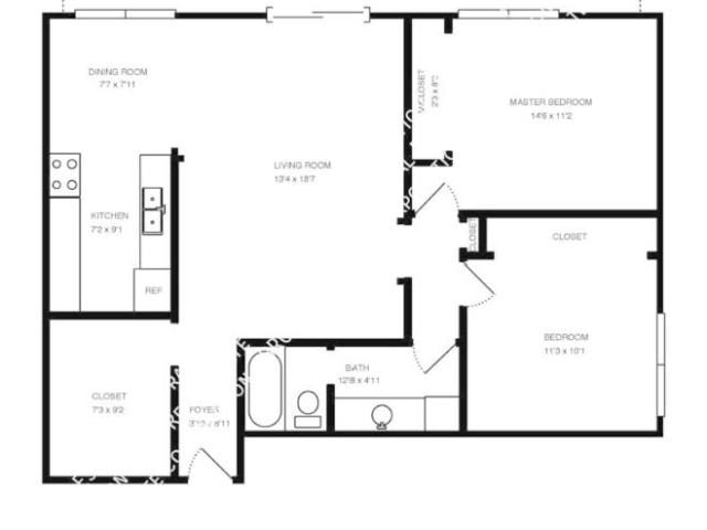 2 Br, 1 bath, Condo 2801 W 70th Avenue