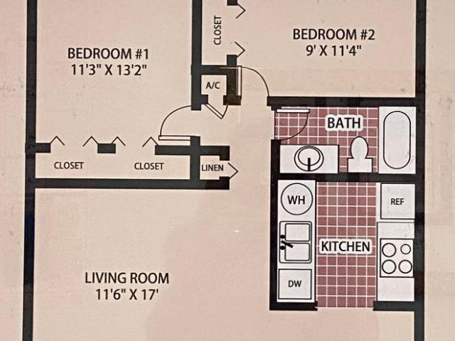 2 Br, 1 bath, Condo 3215 Baird Avenue