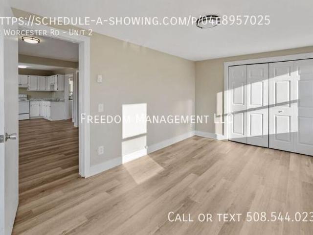2 Br, 1 bath, Condo 32 Worcester Rd