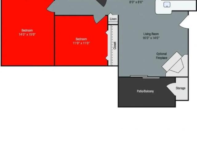 2 Br, 1 bath, Other 4125 Chesapeake Drive