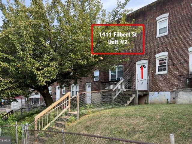 2 Br, 1 bath, Single Family 1411 Filbert Street