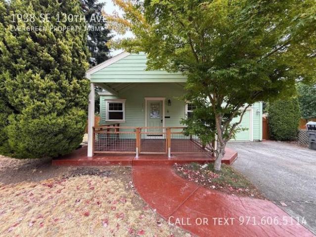 2 Br, 1 bath, Single Family 1938 SE 130th Ave