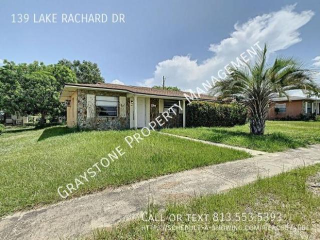 2 Br, 1 bath, Single Family 139 Lake Rachard Dr