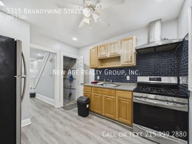 2 Br, 1 bath, Single Family 3315 Brandywine Street