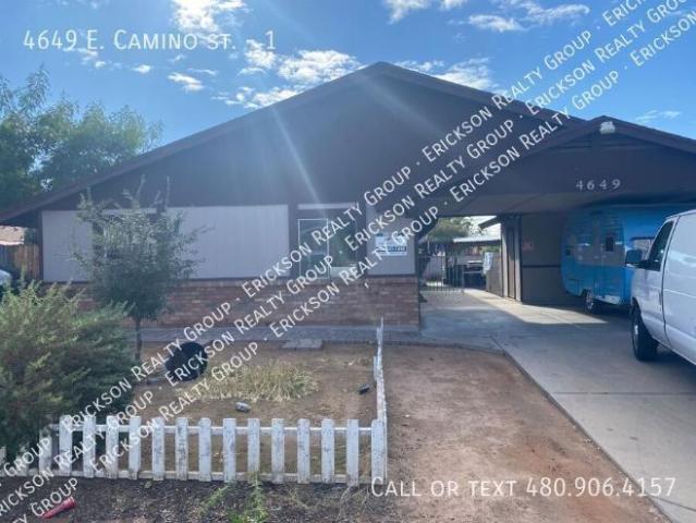 2 Br, 1 bath, Single Family 4649 E Camino St