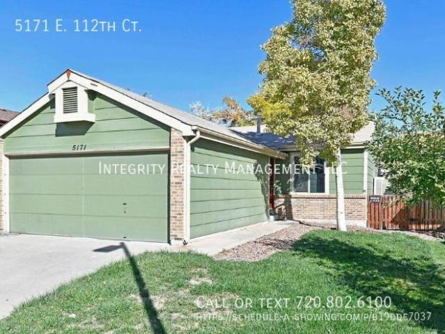 2 Br, 1 bath, Single Family 5171 E 112th Ct