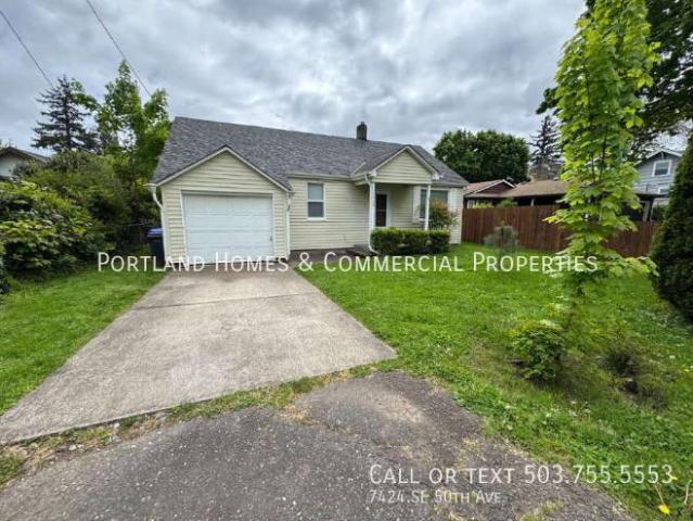 2 Br, 1 bath, Single Family 7424 SE 50th Ave