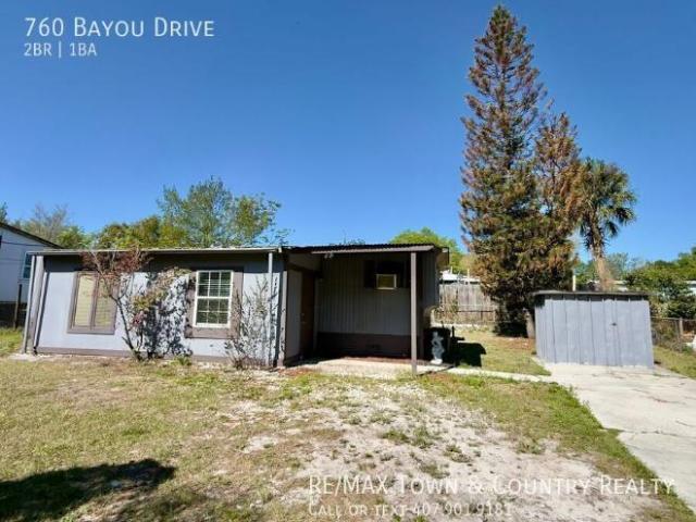 2 Br, 1 bath, Single Family 760 Bayou Drive