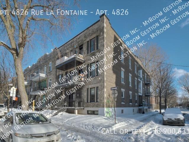 2 BR, 1 BA Apartment Apt. 4826 Rue La Fontaine, Montreal, QC H1V 1R4