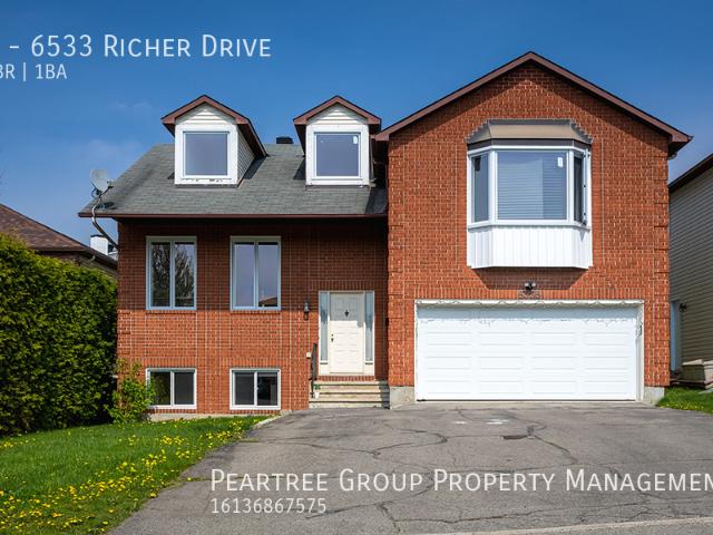 2 BR, 1 BA Apartment B 6533 Richer Drive, Orleans, ON K1C 4M7