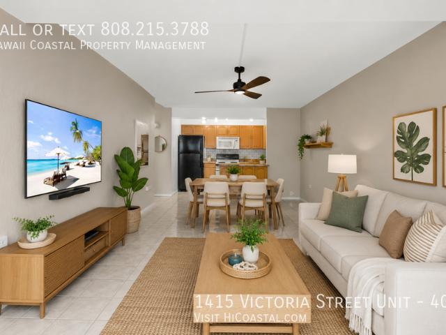 2 BR, 1 BA Apartment 1415 Victoria Street Unit, Honolulu, HI 96822