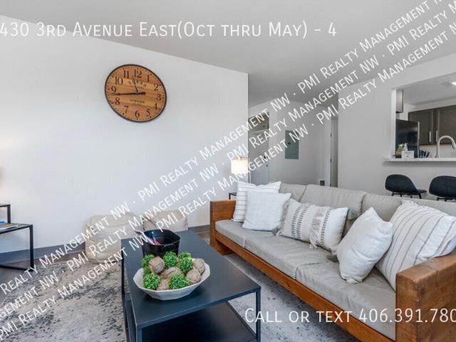 2 BR, 1 BA Apartment 1430 3rd Avenue East Oct thru May, Kalispell, MT 59901