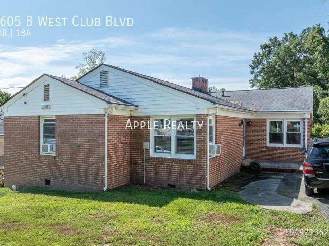 2 BR, 1 BA Apartment 1605 B West Club Blvd, Durham, NC 27705